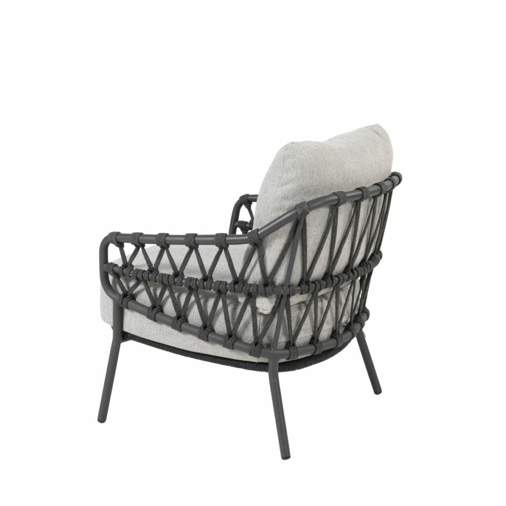4 Seasons Outdoor Calpi Low-Dining set mit Prado Tisch mit elliptisches ...