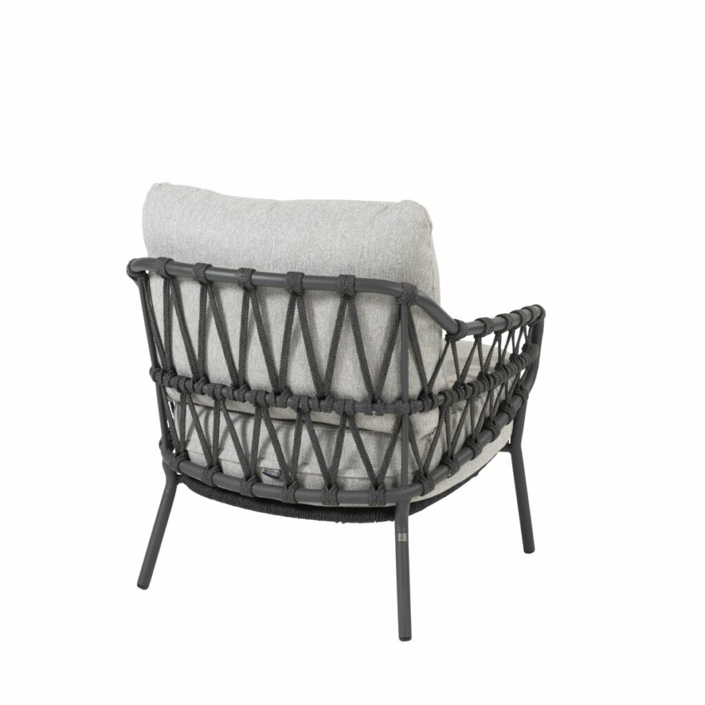 4 Seasons Outdoor Calpi Low-Dining set mit Prado Tisch mit elliptisches ...